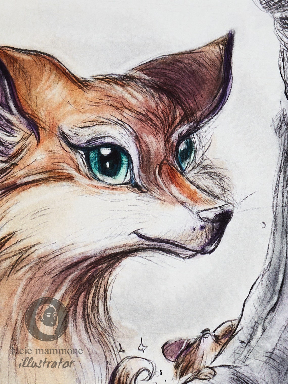 The Fae Fox Giclee Art Print, Wall Art - Etsy.de