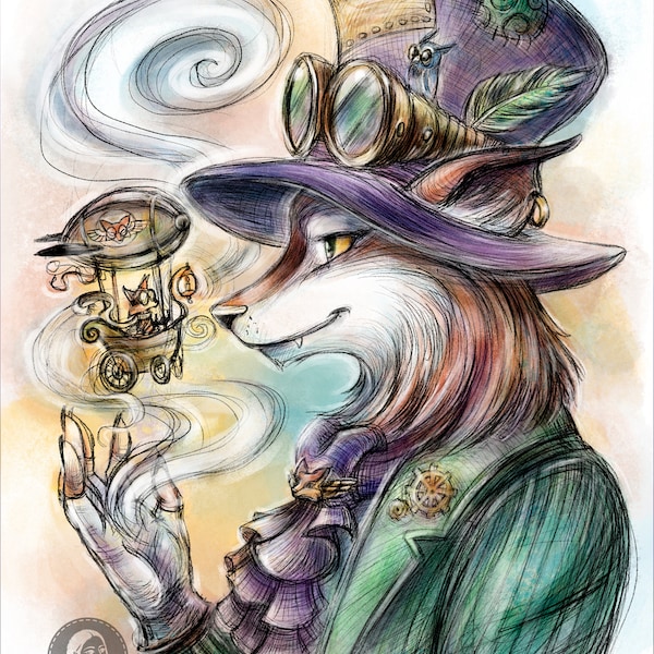 Steampunk Fox - Etsy