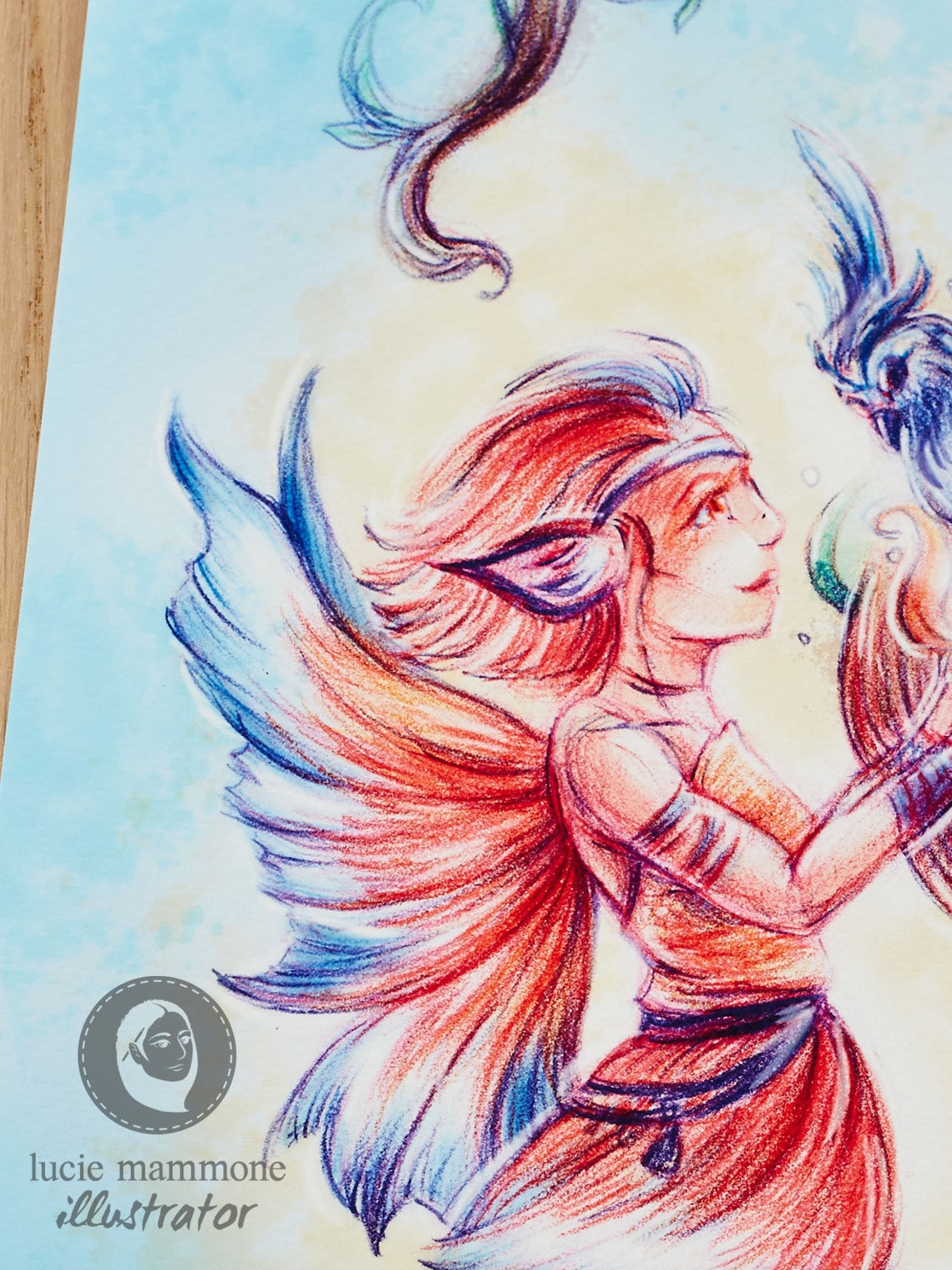 The Fox Fairy Giclee Art Print Fairy Wall Art - Etsy