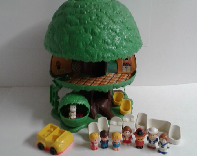 Vintage 1975 Kenner General Mills Tree Tots Family Tree House Play Set ...