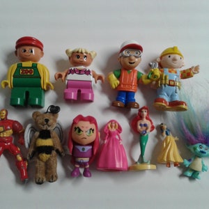 Lot of 11 Mini Dolls/figures Different Characters - Etsy