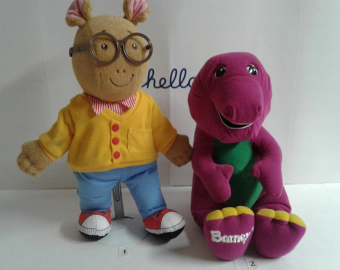 You Choose! so Much Loved Stuffed Plush Toys - Arthur or Barney - Etsy