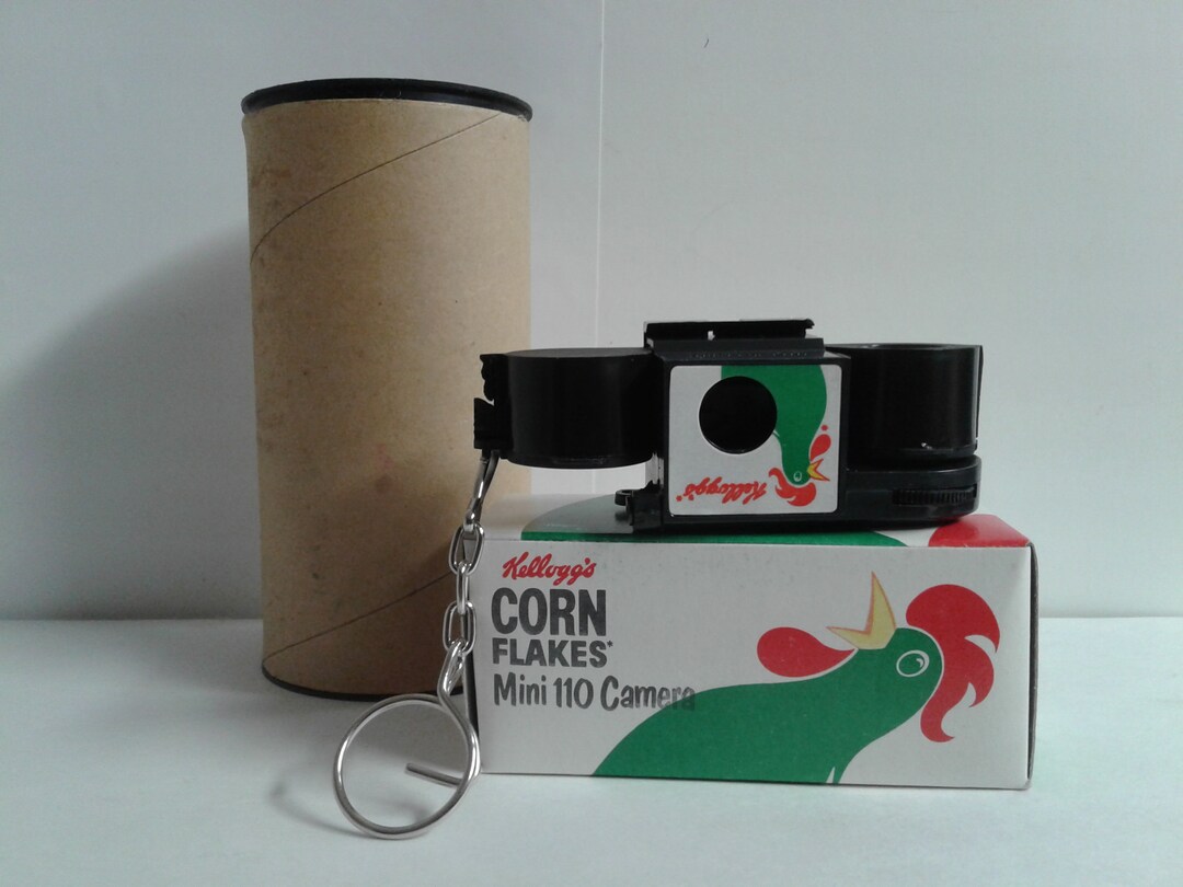 Kellogg's Corn Flakes Mini 110 Camera Key Chain Cereal Premium Box ...