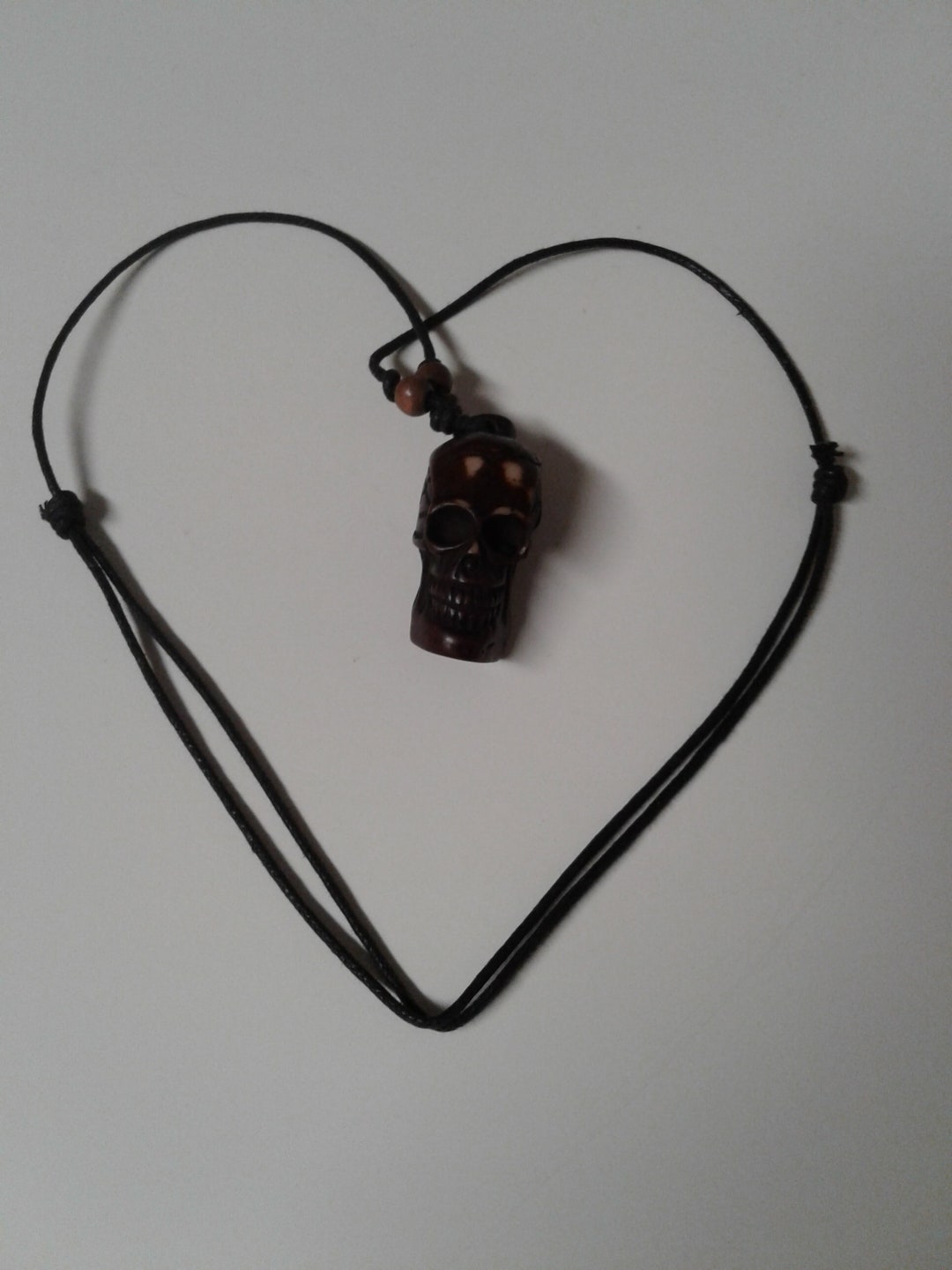 Skull Bone Resin Carving Pendant Necklace Tribal Style - Etsy