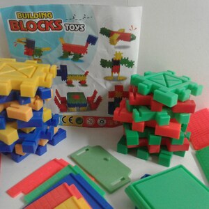 Lot of 66 Children's Building Blocks Toys, Educational Construction ...