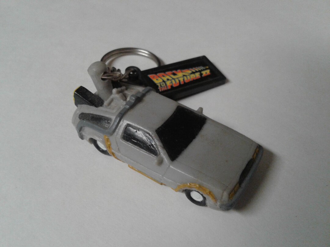Back to the Future II Mini Delorean Keychain Applause 1989 - Etsy