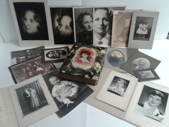 Antique 1900's Victorian Celluloid Photo Album With 33 | Etsy