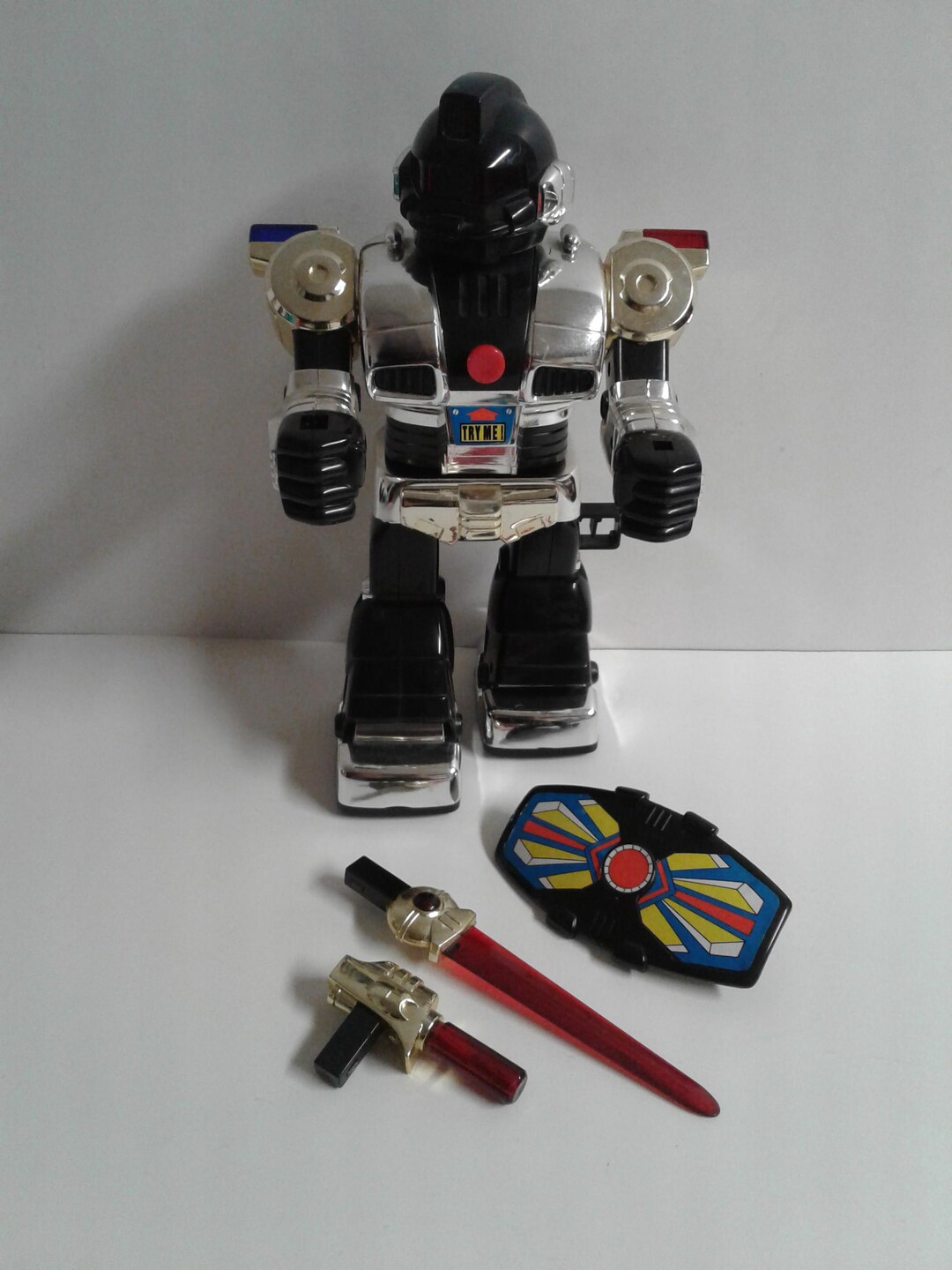 Vintage Manley 1990s Top-gun Cop 10" Robot Action Figure Toy - Etsy