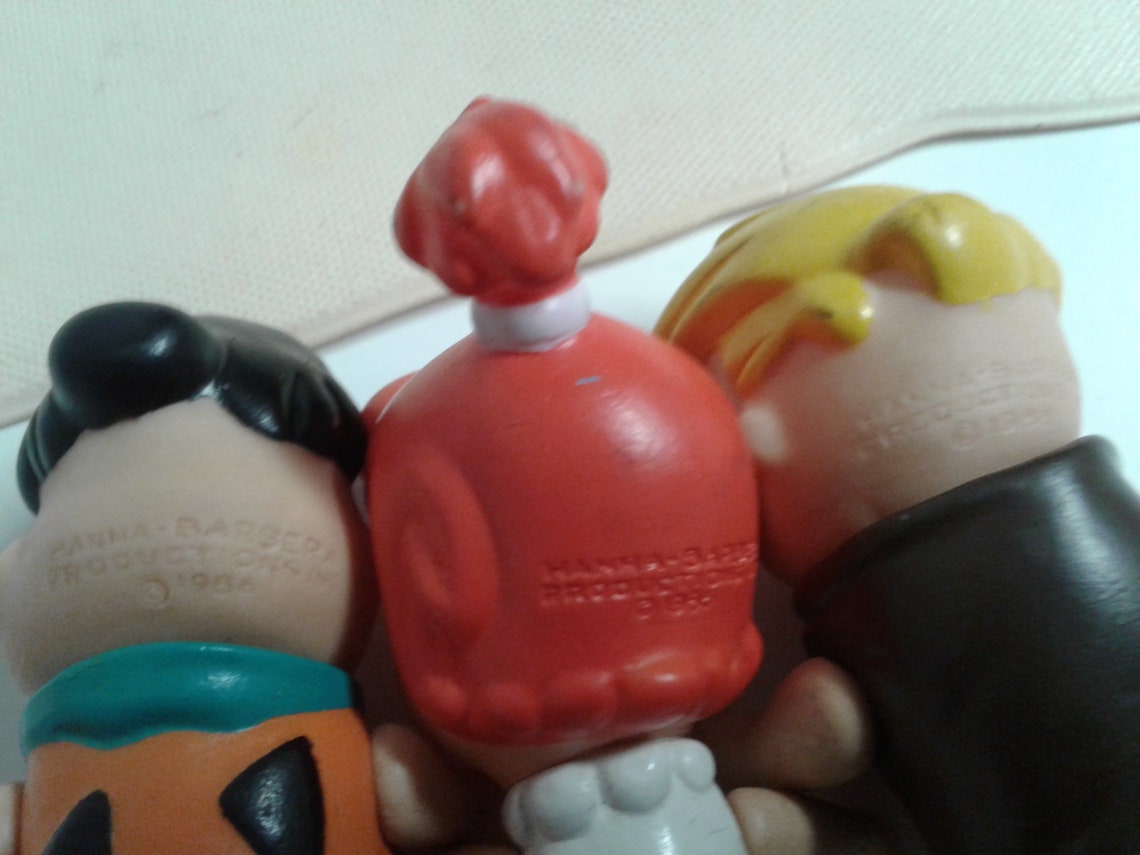 Vintage Hanna Barbera Flintstones Kids, 3 Mini Figures Toy 1986 + 1 ...