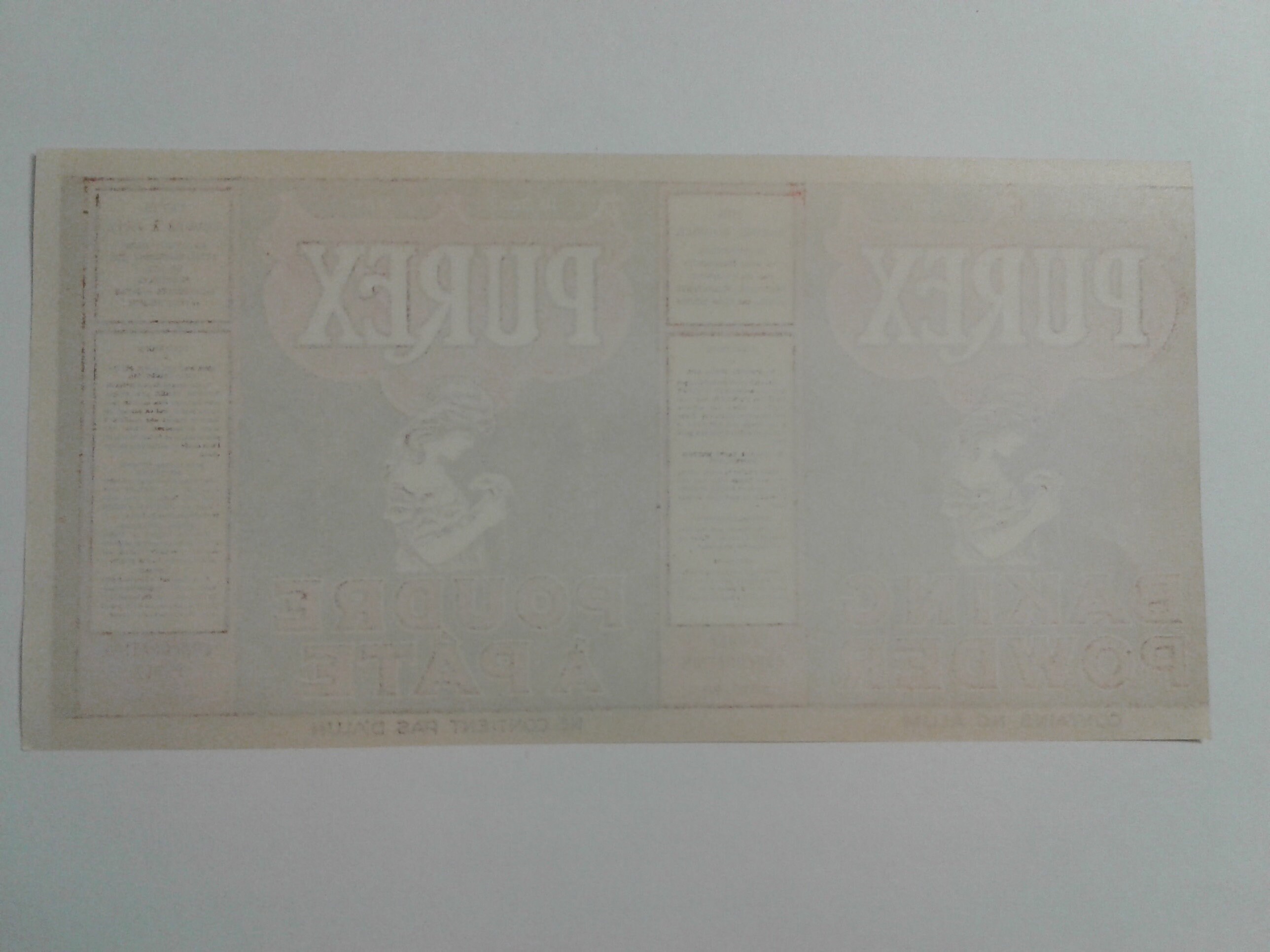 PUREX Baking Powder Can Label Vintage 60s - Etsy