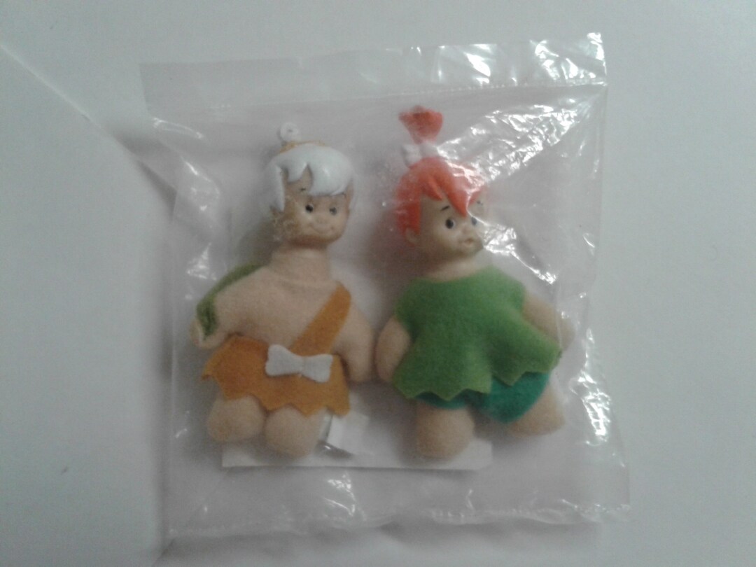 The Flintstones Pebbles & Bam Bam Mini-plush Toys Vintage 1989 Denny's ...