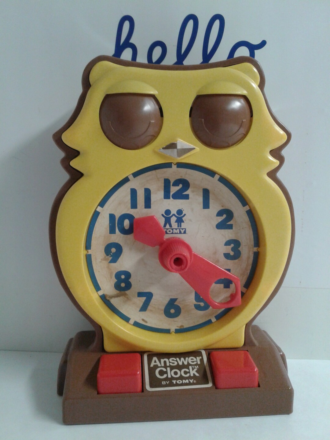 Vintage TOMY Toys Owl Answer Clock Vintage 1975 Hong Kong - Etsy