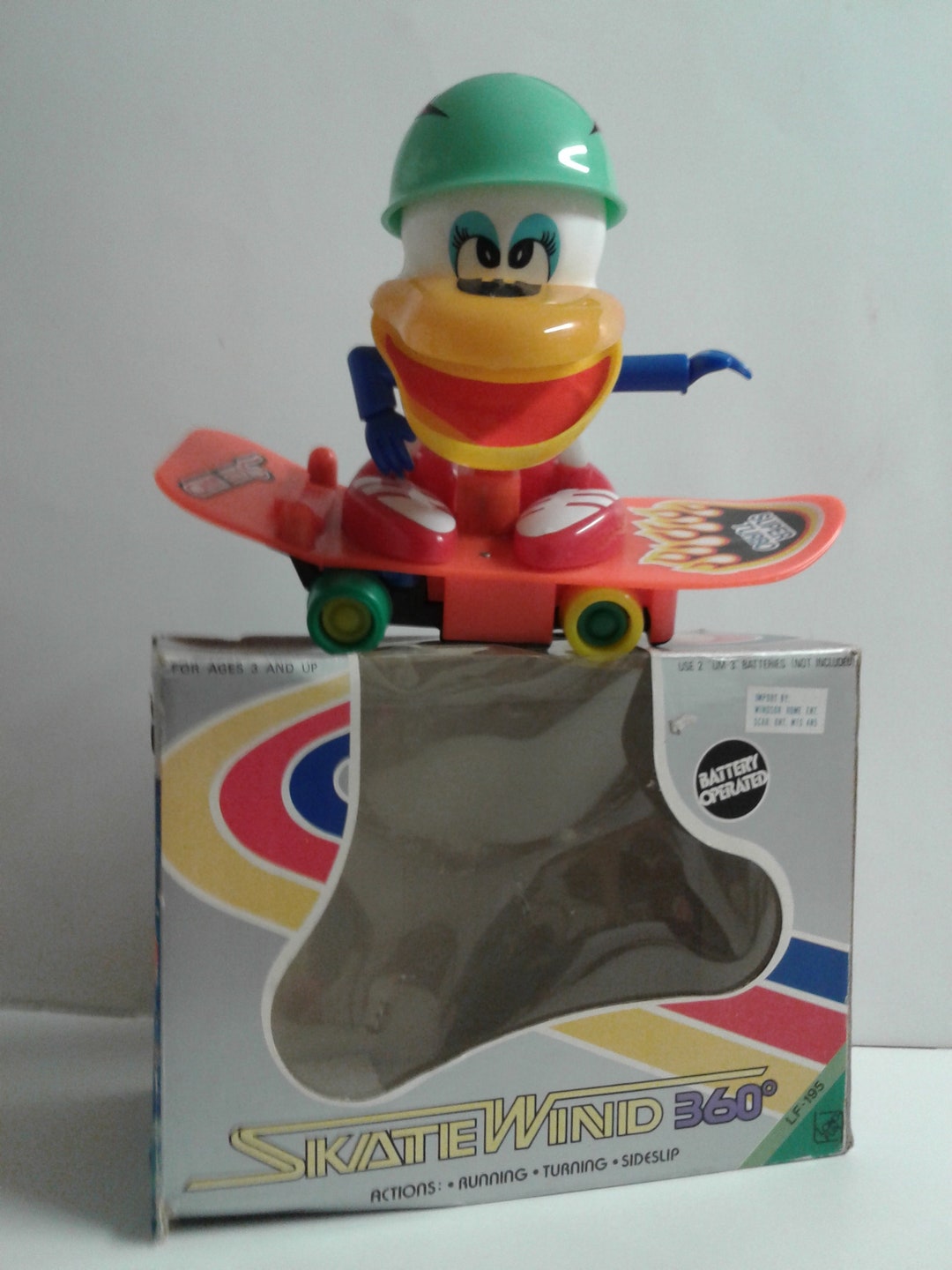 Vintage Skateboarding Skate Wind 360 Duck Battery Operated Toy - Etsy