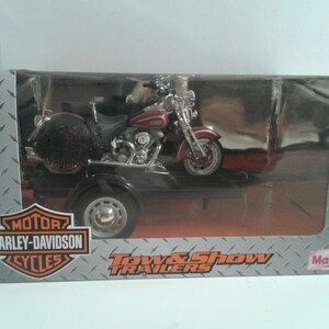 Maisto Harley-davidson Tow & Show Trailers Motorcycle With Display ...