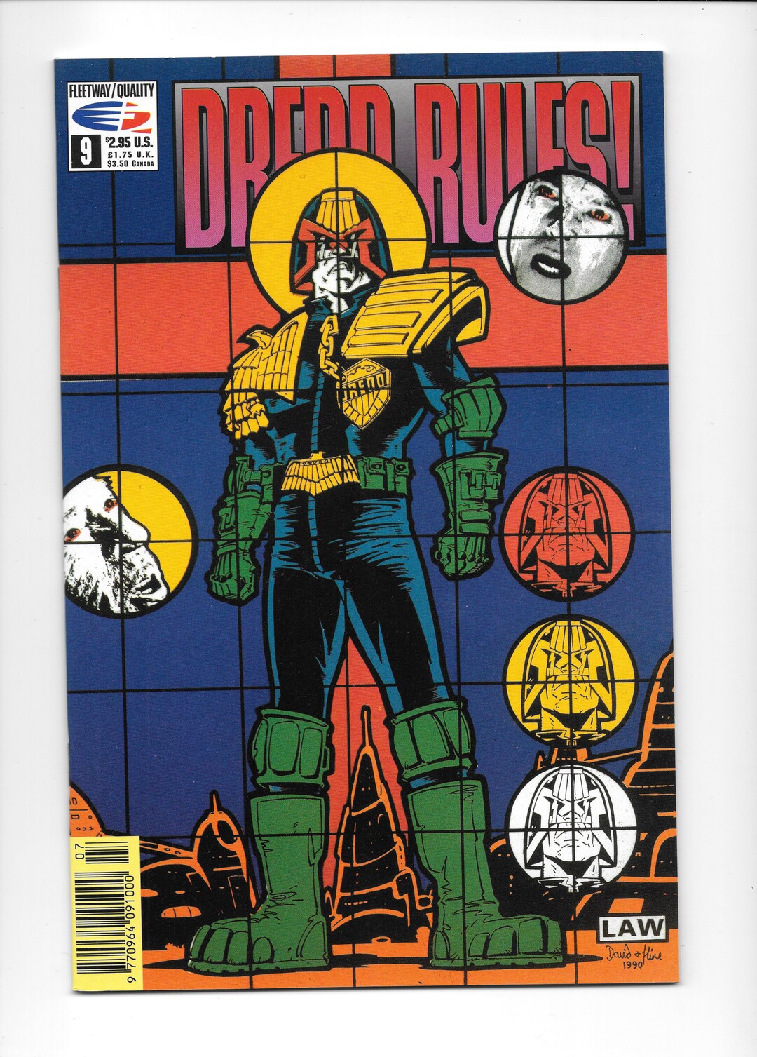 Dredd Rules! #9 1992 NM Quality Fleetway Comics - Etsy