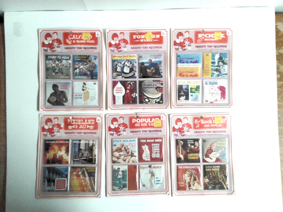 You Choose! Vintage 1967 Pointer Products Mighty Tiny Records - Etsy