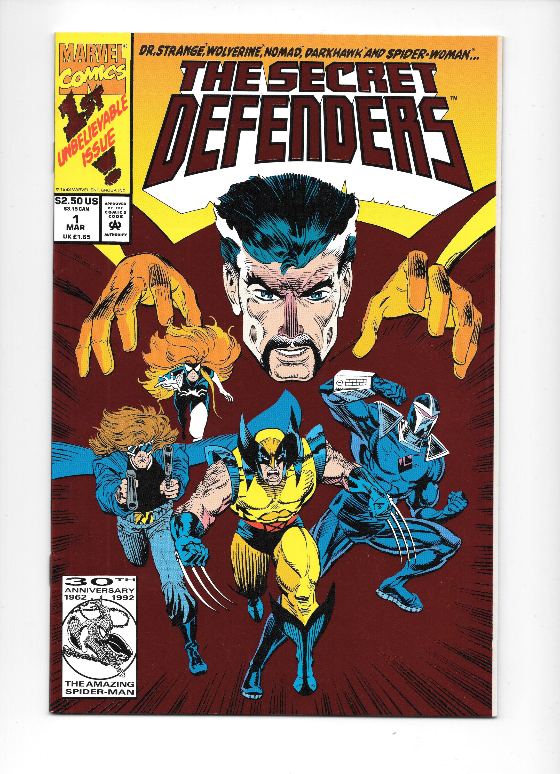 The Secret Defenders 1-3 1993 Marvel Comics choice | Etsy