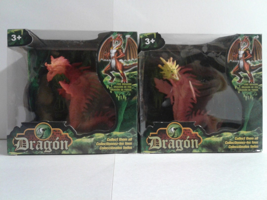 Lot of 2 Fire Dragon Action Figures Lot MONTOY Toys - Etsy