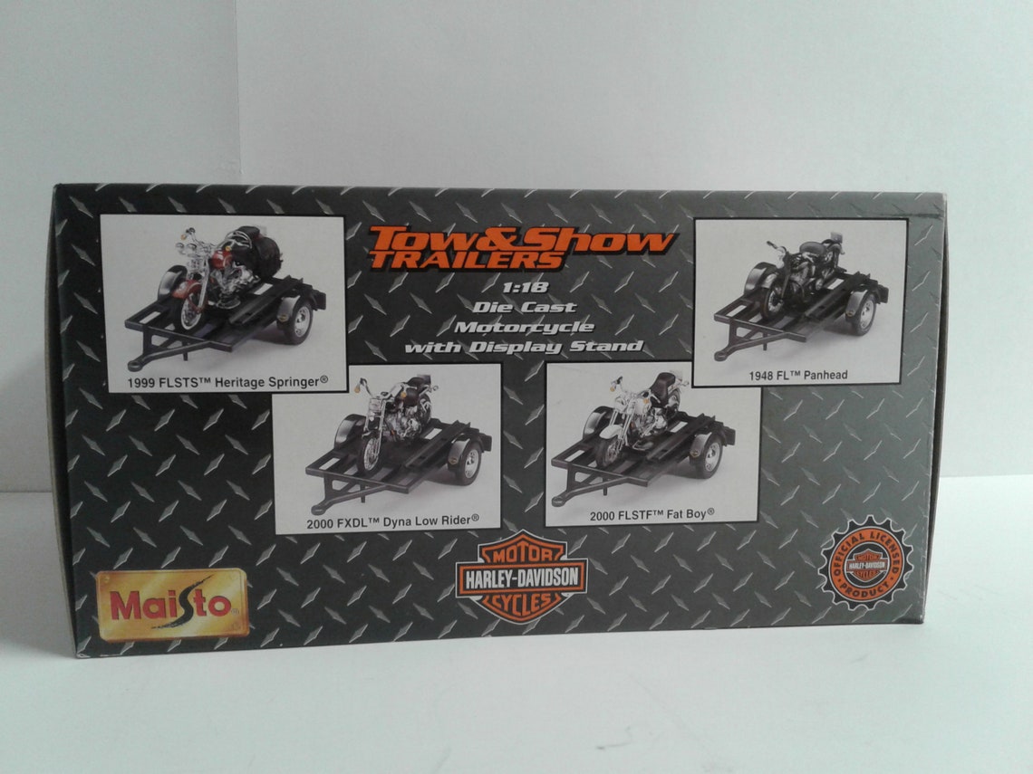 Maisto Harley-davidson Tow & Show Trailers Motorcycle With Display ...