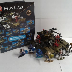 Mega Bloks Construx Halo UNSC Scorpion Tank With 9 Figures - Etsy