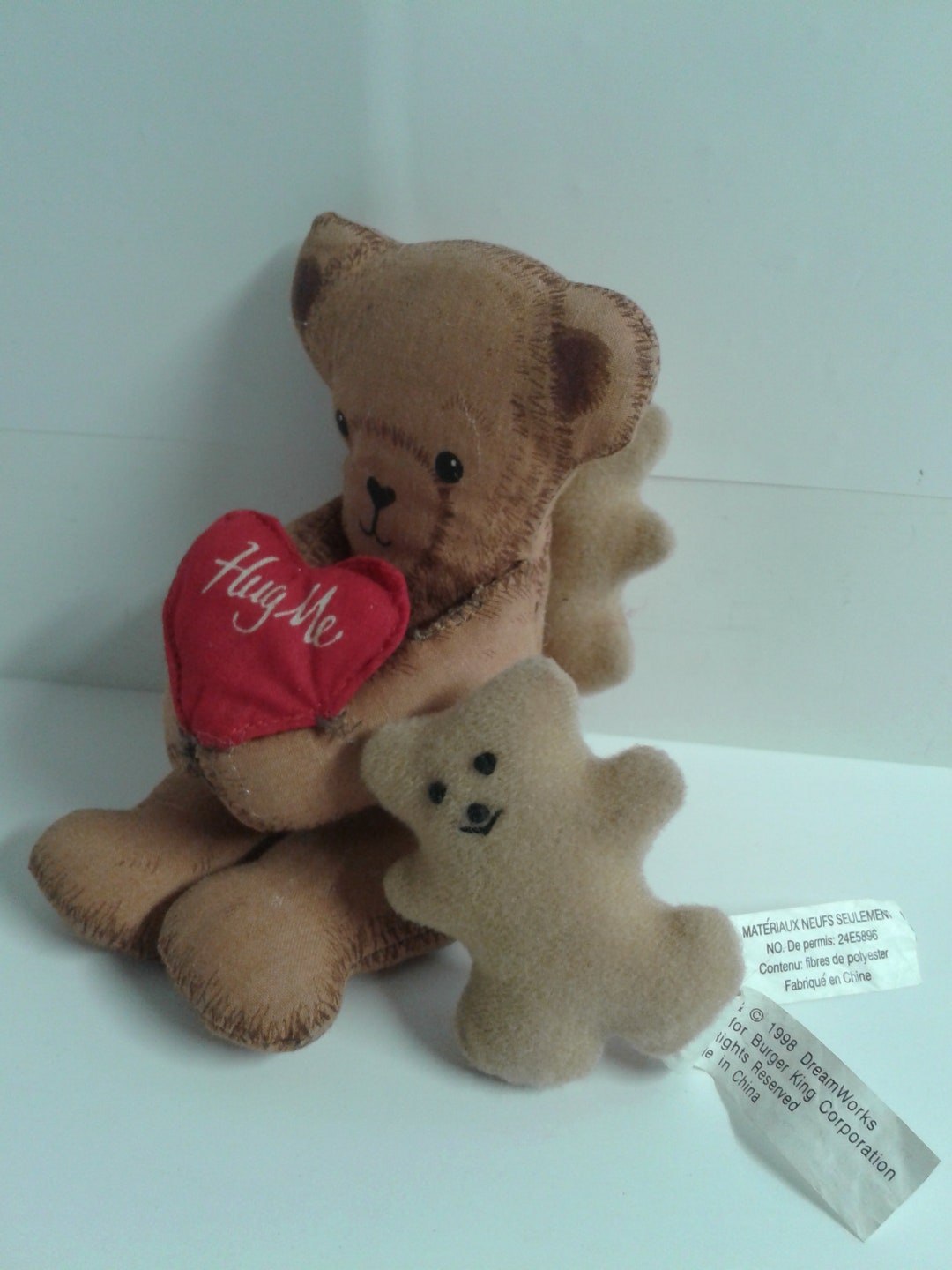 Hug Me Teddy Bear Burger King Kids Meal Toys - Dreamworks 1998 - Etsy