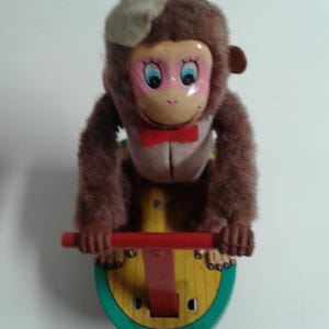 Vintage Monkey on the Wagon Wind-up Toy Japan - Etsy