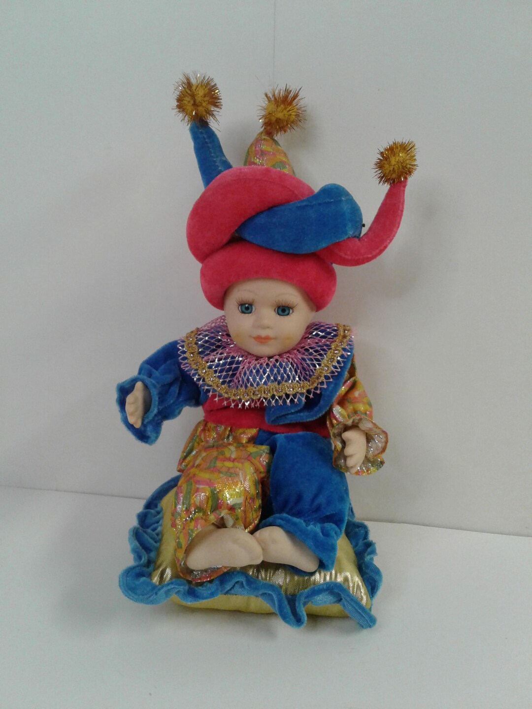 Vintage Jester Porcelain Baby Doll Wind up Animated Music Box Works! - Etsy
