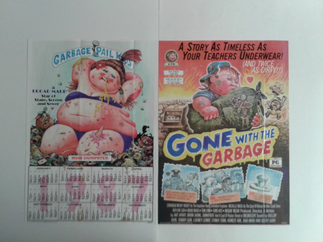 Lot of 2 Topps 1986 GPK Garbage Pail Kids Posters 12"x17" - Etsy