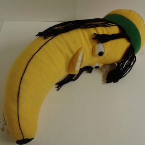 Rasta Banana Stuffed Plush Reggae Jamaican Dreadlock 24 Inch | Etsy