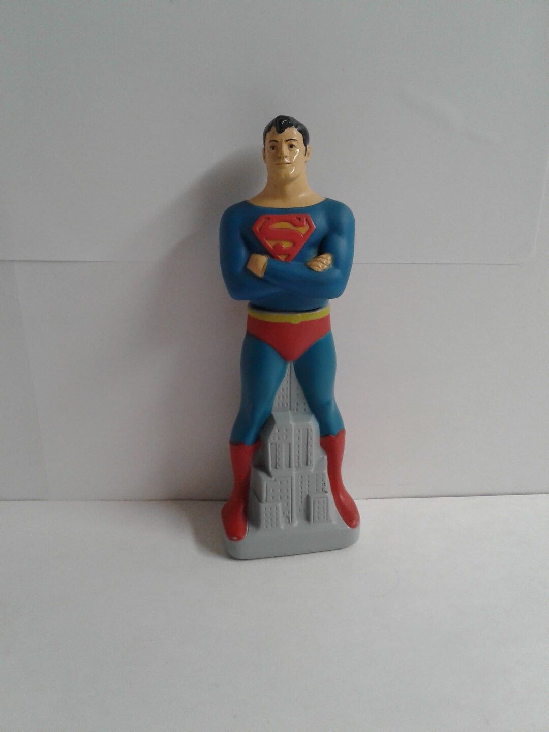 Vintage 1978 Avon Superman Bubble Bath Empty Plastic Bottle DC Comics ...