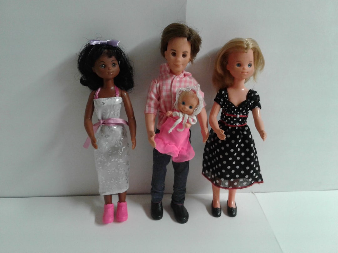 Lot of 4 Sunshine Family Dolls Vintage Mattel 1973 - Etsy