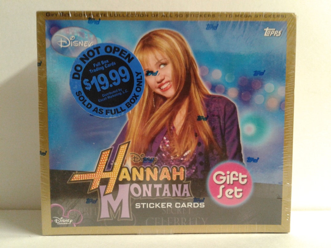 Disney HANNAH MONTANA Sticker Cards Gift Set Box Topps - Etsy