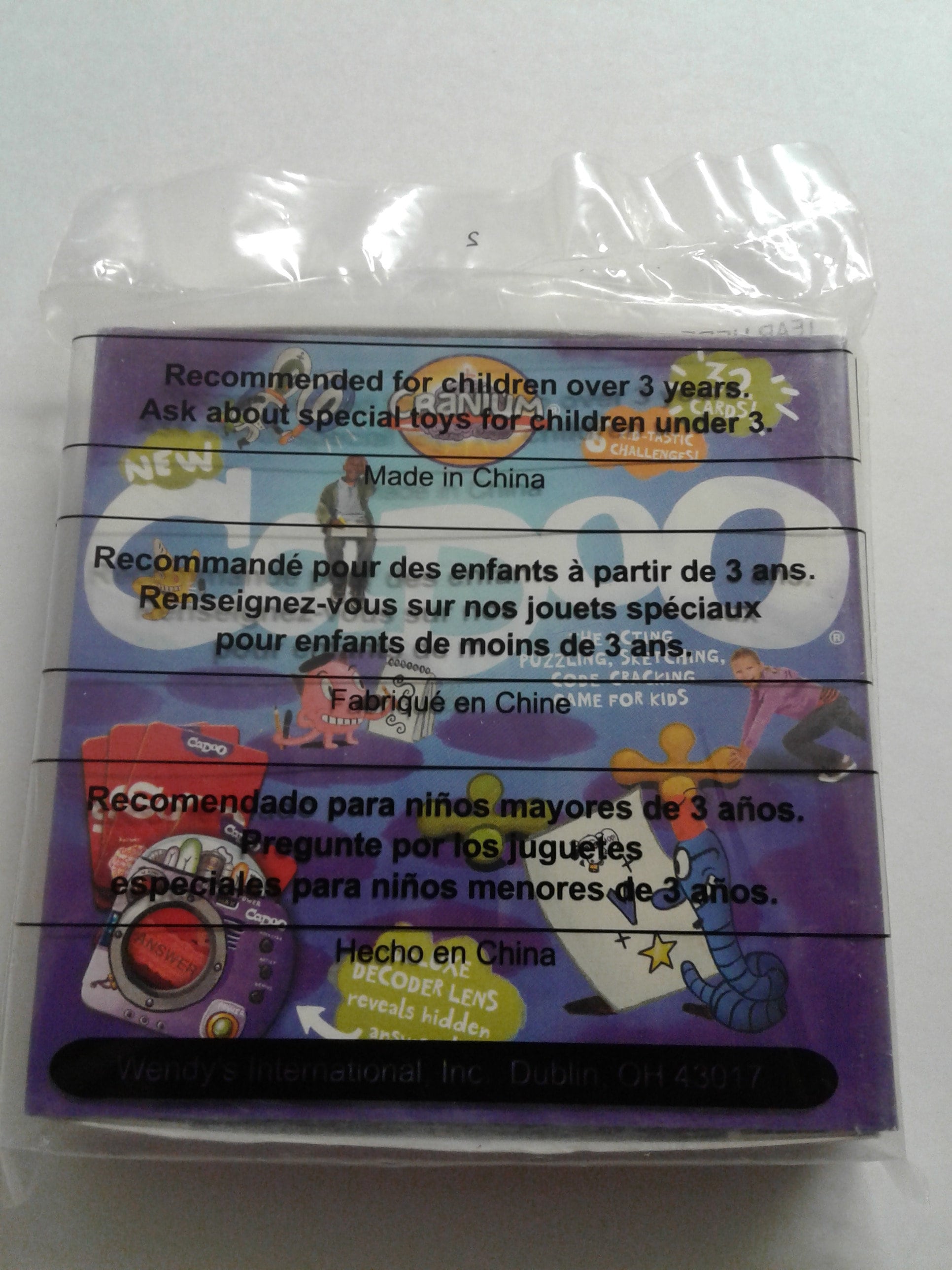Cranium Cadoo Board Game Wendy's Kids Meal Toy - Etsy