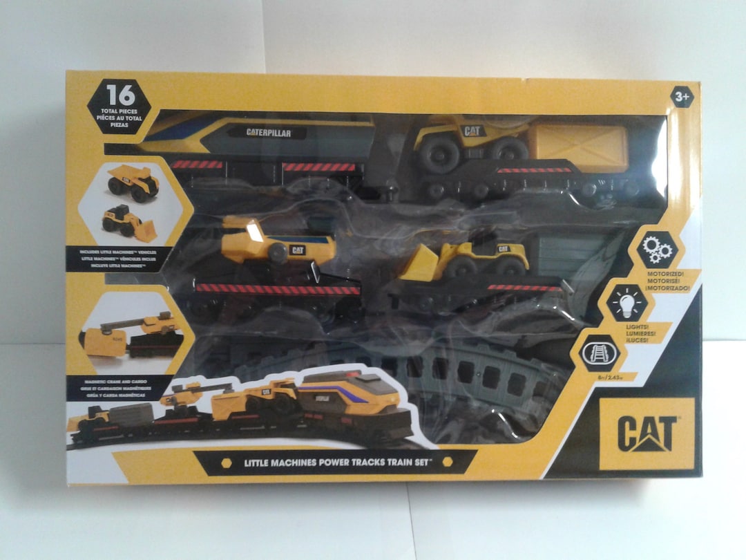 Funrise CAT Little Machines Power Track 16 Pieces Train Set - Etsy