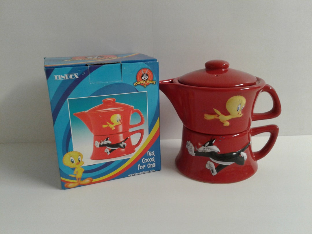 Looney Tunes 3 Pieces Tea/cocoa for One Tweety Bird & Sylvester Tindex ...
