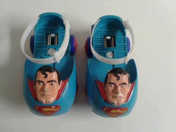 Vintage 1975 DC Superman Children Adjustable Roller S… - Gem