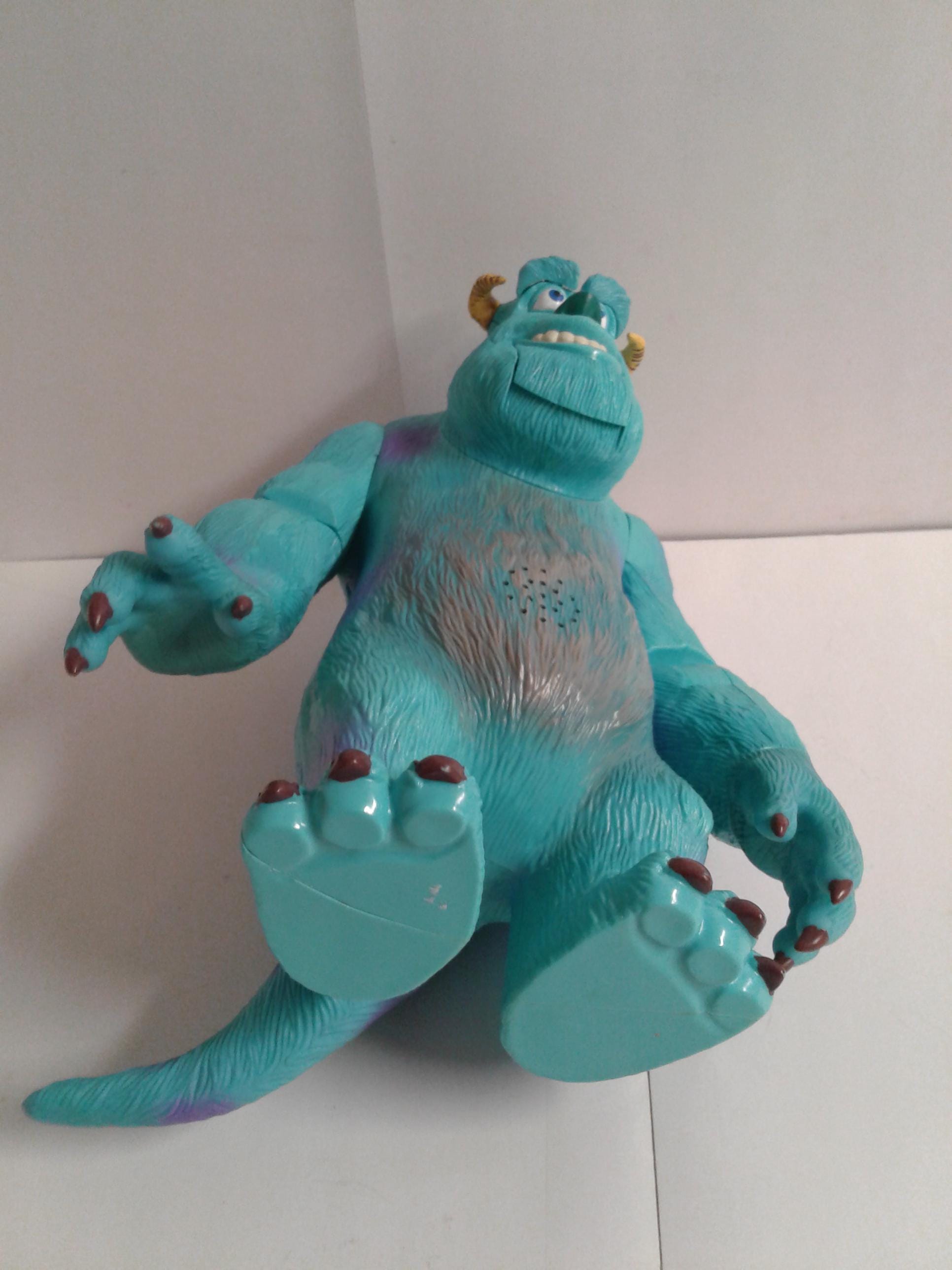 Disney Pixar Monsters Inc Talking Super Scare Sulley Pull-back String ...