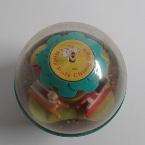 Vintage Fisher Price Roly Poly Blue Chime Ball #165 - Etsy