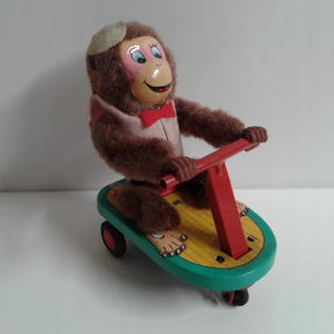 Vintage Monkey on the Wagon Wind-up Toy Japan - Etsy