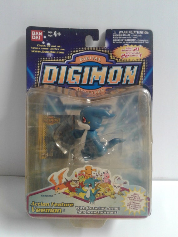 Digimon VEEMON Digital Monsters Action Figure 3963 BANDAI - Etsy
