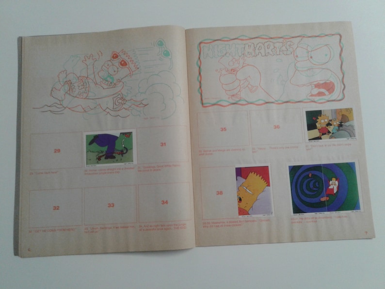 Vintage the Simpsons Sticker Activity Album Diamond Publishing 1990 - Etsy