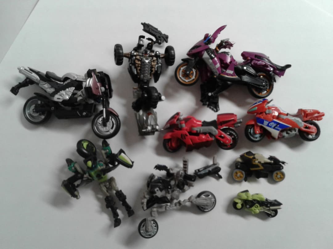 Lot of 9 Hasbro Transformers Motorcycles Action Figures - Etsy