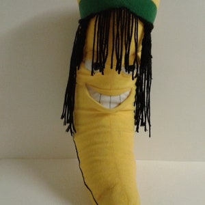 Rasta Banana Stuffed Plush Reggae Jamaican Dreadlock 24 Inch | Etsy