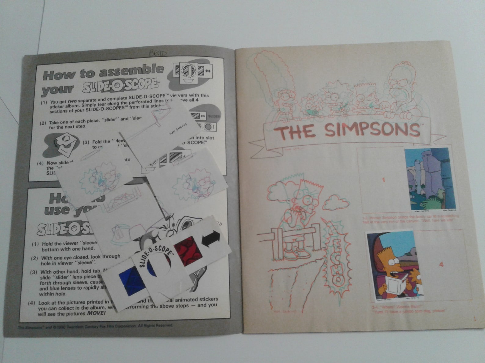 Vintage the Simpsons Sticker Activity Album Diamond Publishing 1990 - Etsy