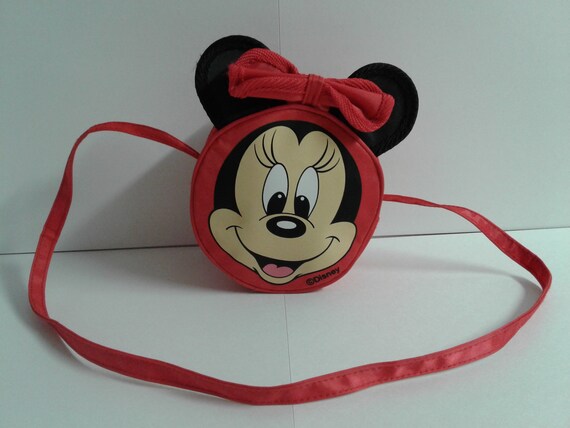 Disney Minnie Mouse Face Kids Round Shoulder Bag/Purse - Gem