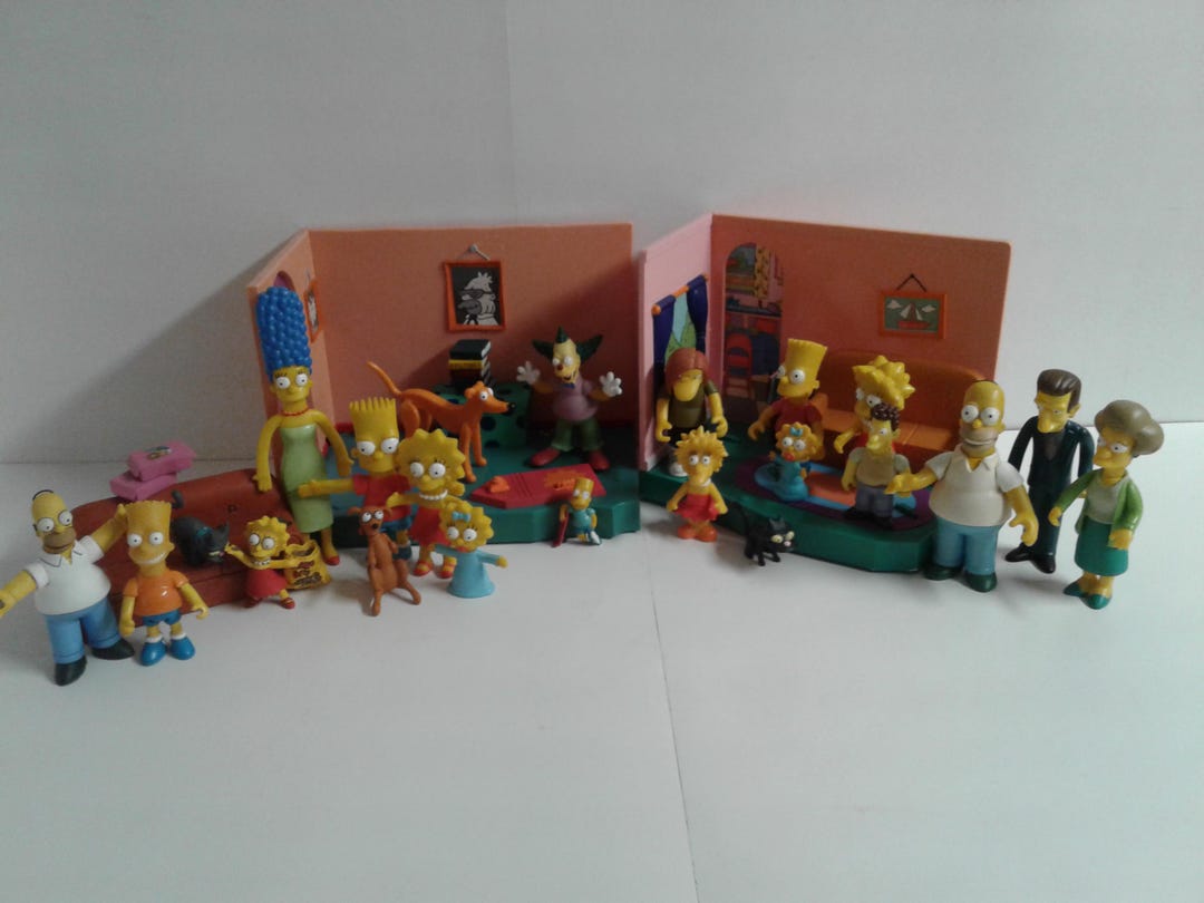 The Simpsons World of Springfield Room Sets With Figures Nice Lot! - Etsy