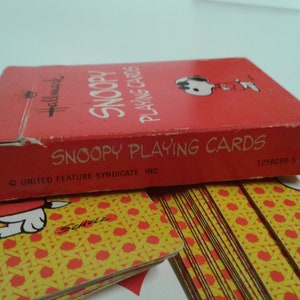 Vintage Snoopy Hallmark Playing Cards - Etsy
