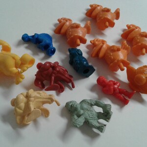 Lot of 12 Vintage Hard Plastic Figure Toys - Etsy Canada