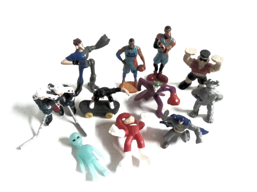 Lot of 12 Small PVC Figures Toys - Etsy