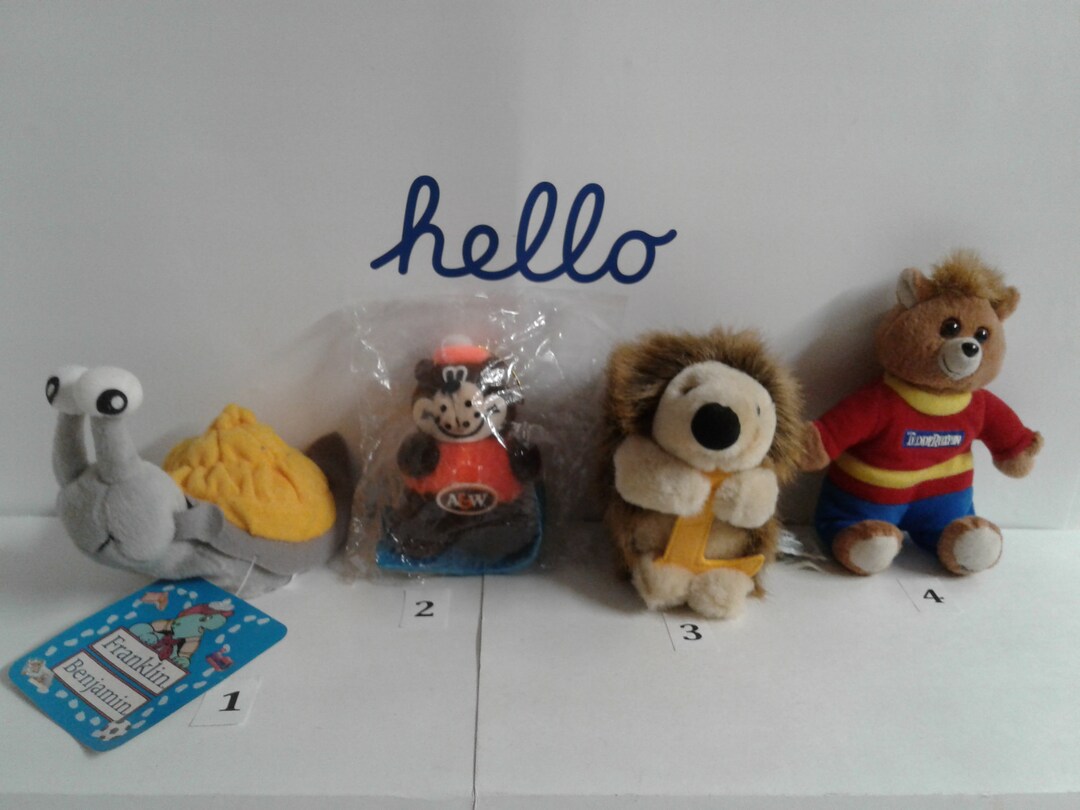 You Choose! Small Collectible Plush Toys - Franklin-snail, Bear Mascot ...